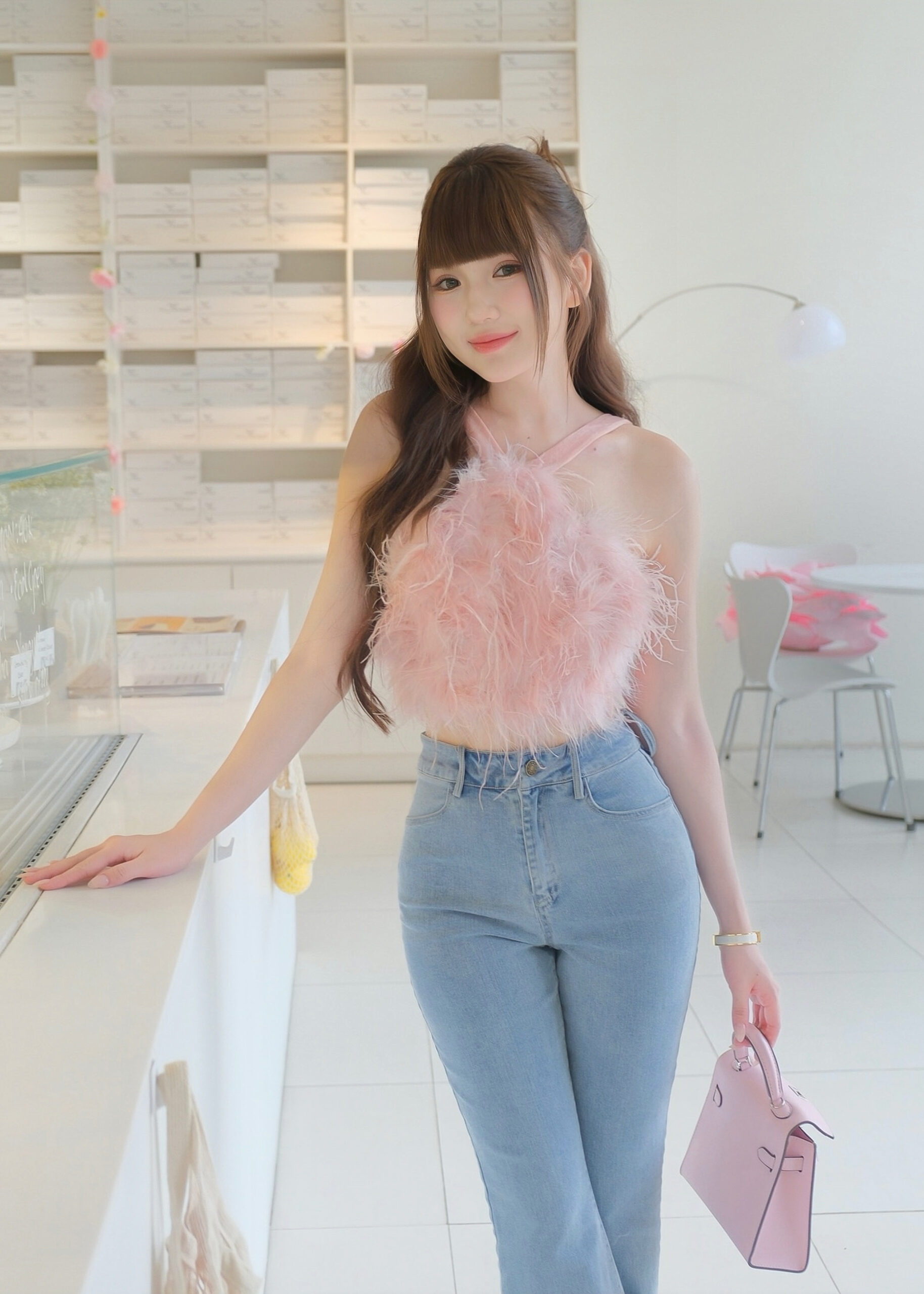 Bendetta Fur Top | Three See Studio