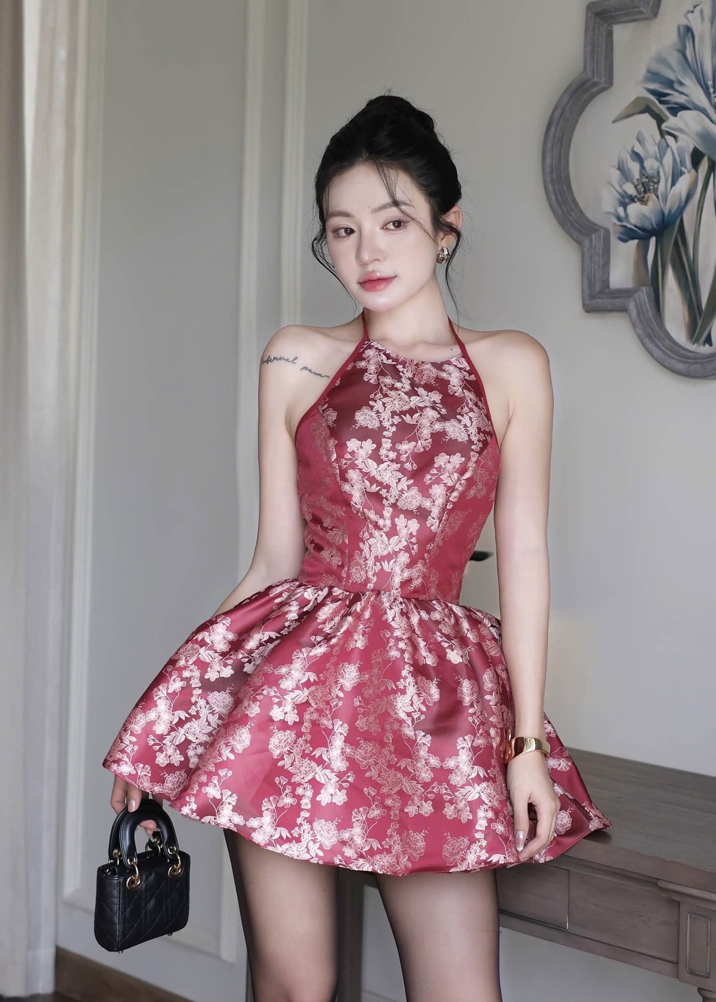 Ellerie Halter Short Dress | Three See Studio