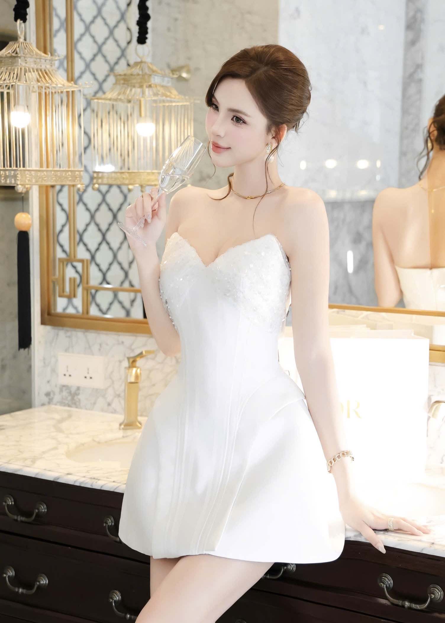 Jolena Short Cup Dress | Three See Studio